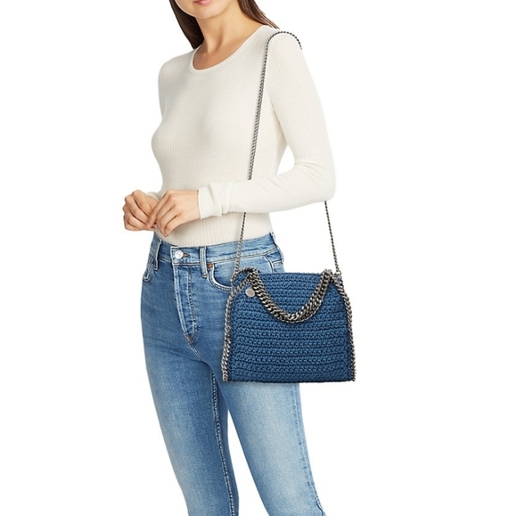 Stella McCartney | Bags | Stella Mccartney Mini Falabella Crochet Tote ...